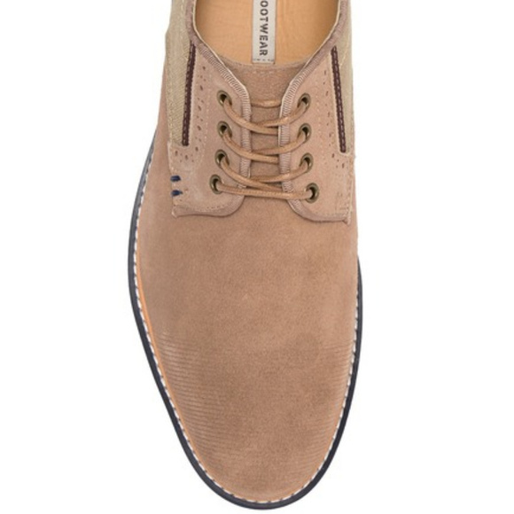 Reserved | Shoes | Mens Reserved Footwear Textured Derby Taupe Sz ...